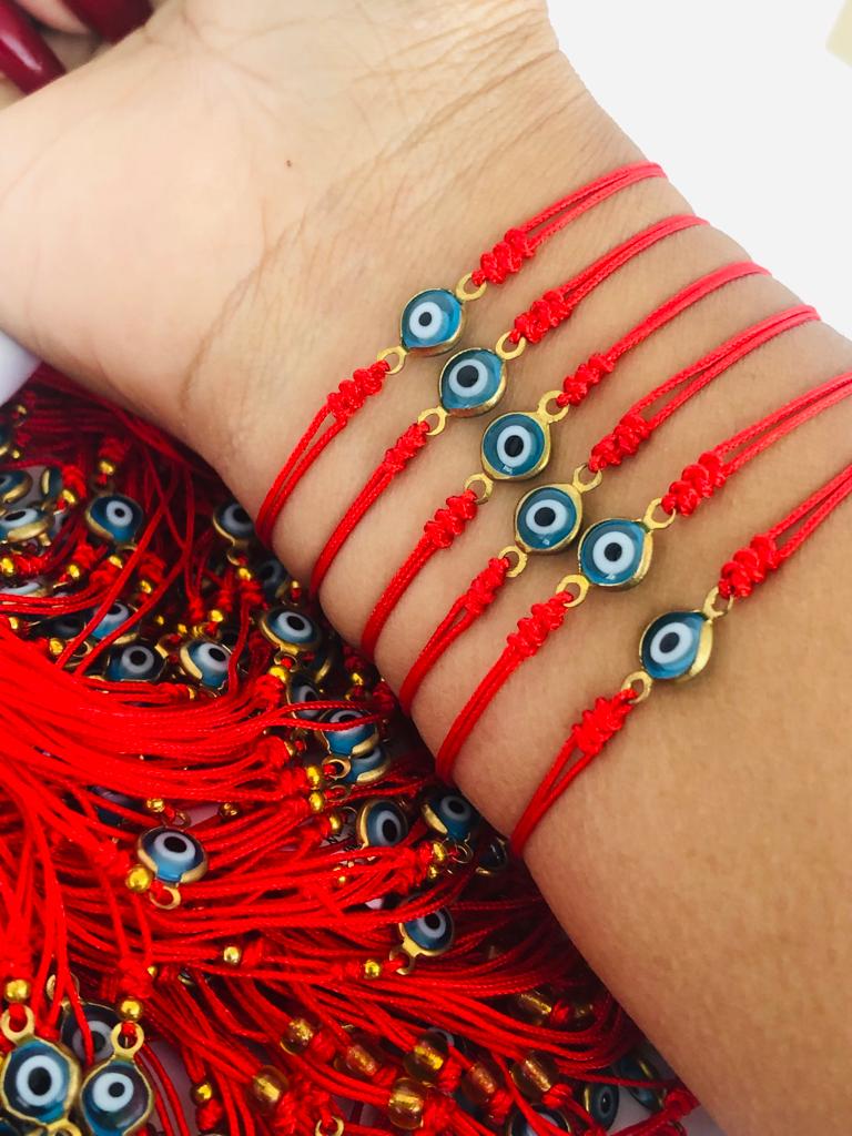 - 12 Brazaletes Ojo Turco Turquesa - – HANDMADE FACTORY